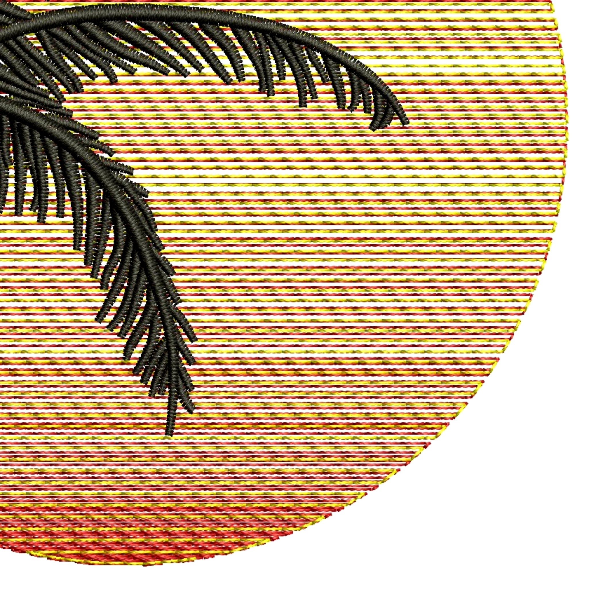 Palm Tree Embroidery Design Summer Embroidery - Etsy