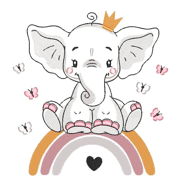 Elephant Embroidery - Etsy