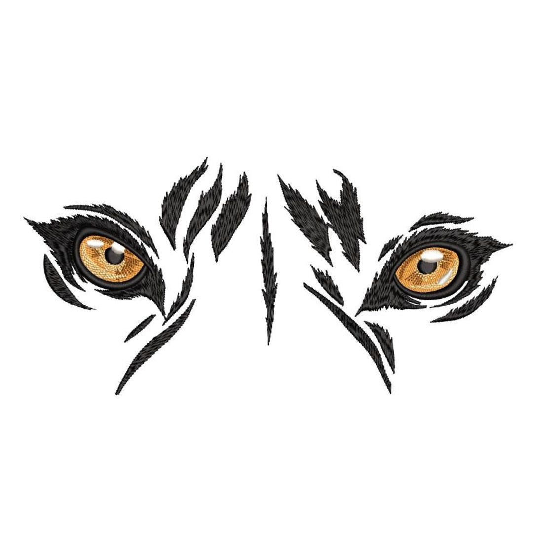 Tiger Eyes Embroidery Design Wild Animal Machine Embroidery File 5x7 ...