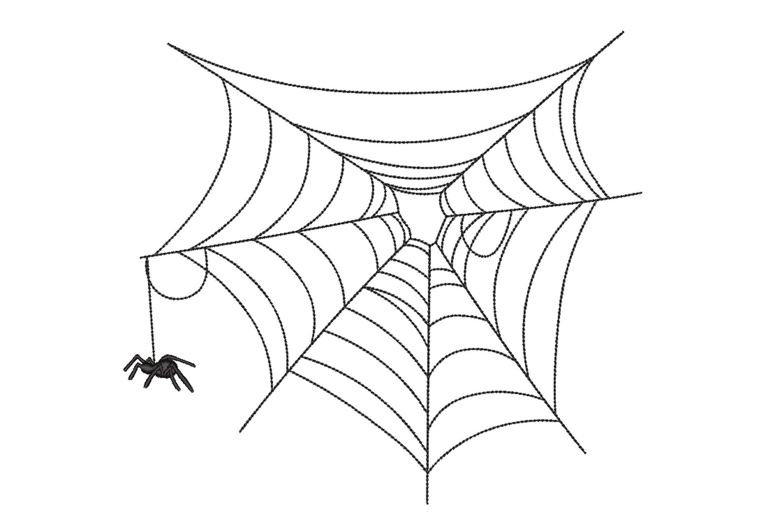 Spider Web Machine Embroidery Design Halloween Embroidery File Spooky ...