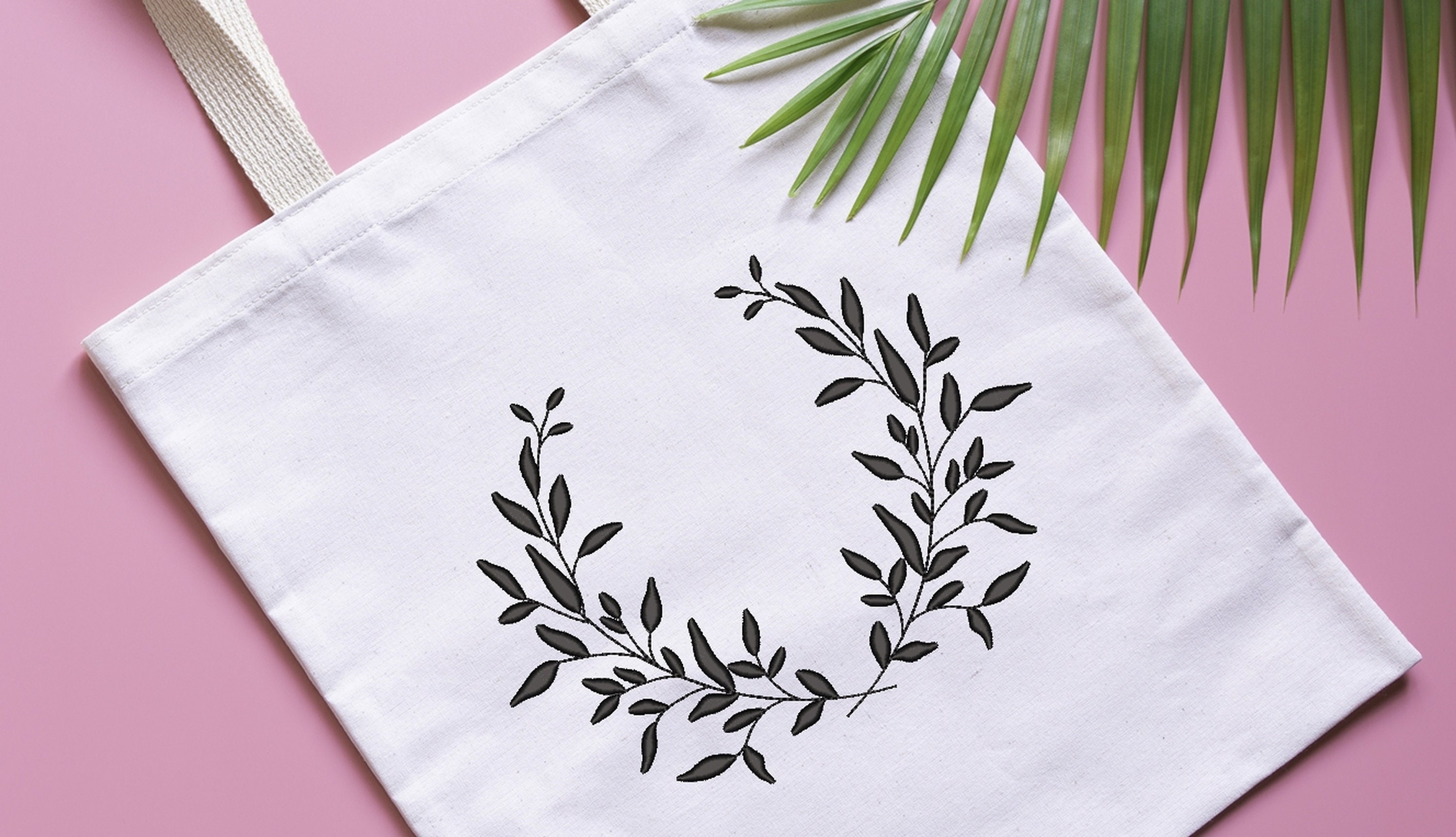 Floral Wreath Embroidery Design, 5 Sizes, Instant Download - Etsy