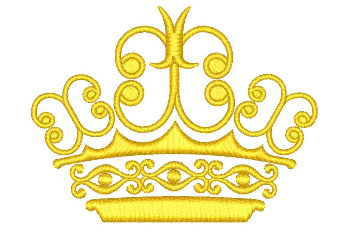 Princess Tiara Embroidery Design Crown Embroidery File 2 - Etsy