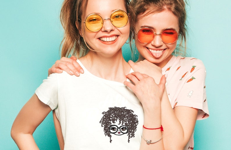 Cute Girl Embroidery Design 5 Sizes Instant Download - Etsy