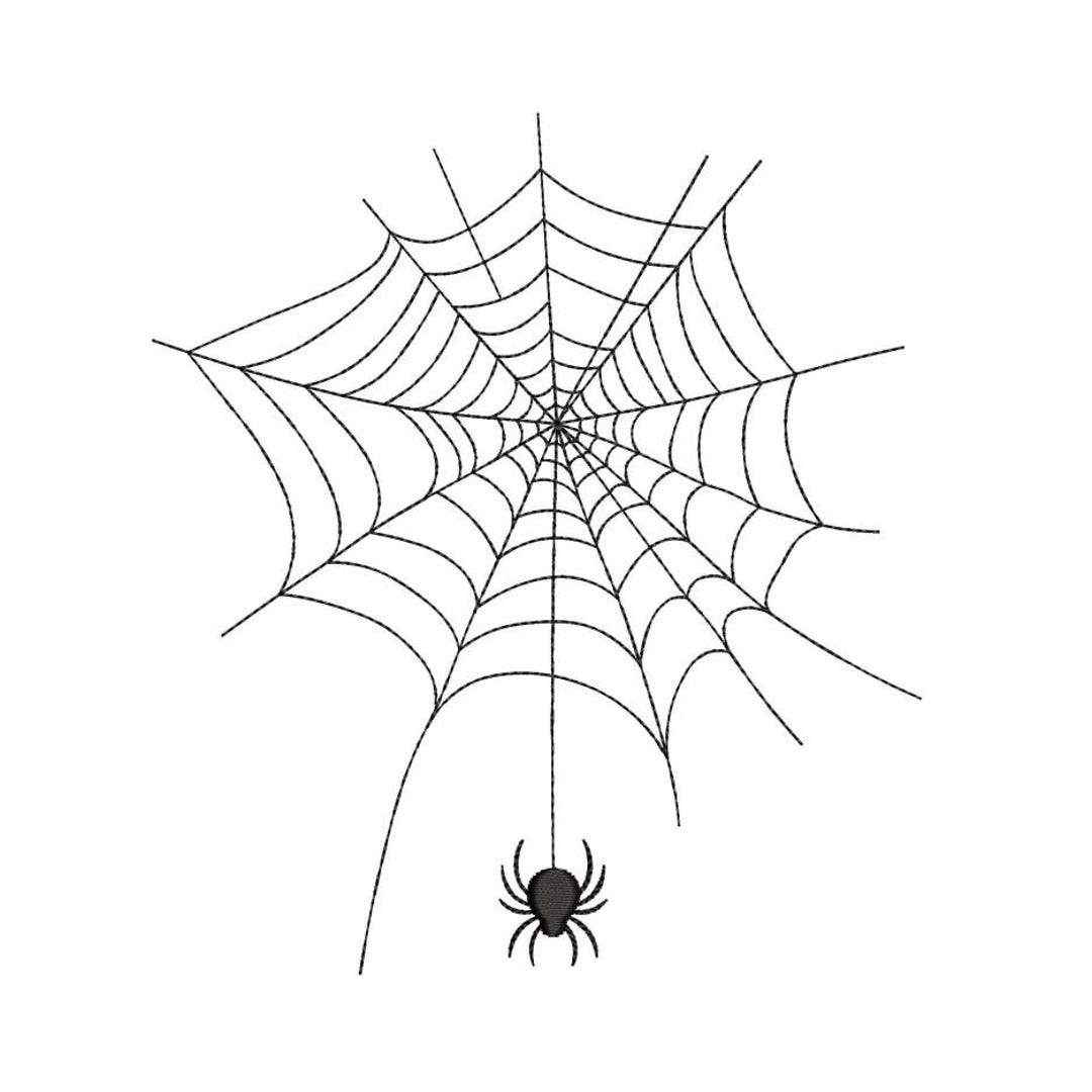 Spider Web Embroidery Design Halloween Machine Embroidery File Spooky ...