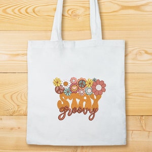 Retro Stay Groovy Embroidery Design, Hippie Summer Embroidery, 4 Sizes ...