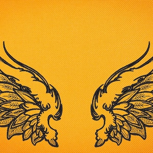 Wings Embroidery Design, 3 Sizes, Instant Download - Etsy