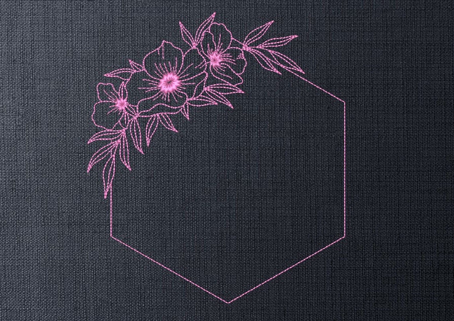 Floral Frame Embroidery Designs, 5 Sizes, Instant Download - Etsy
