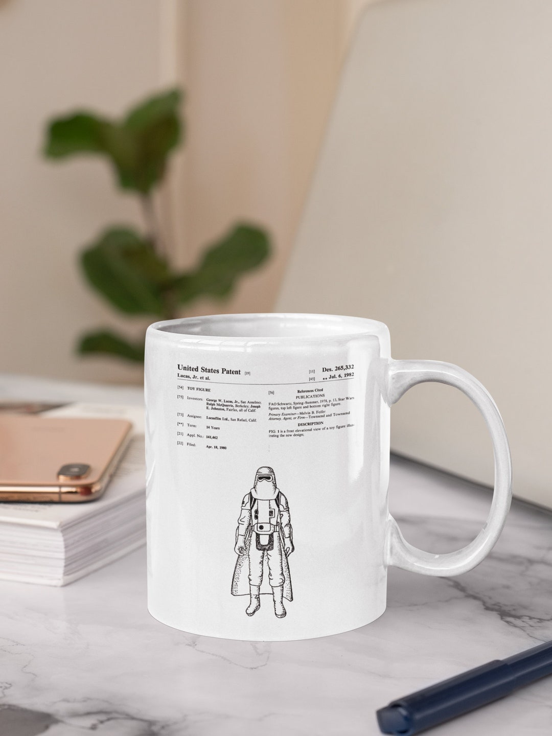 Storm Trooper Mug, Storm Trooper Coffee Mug, Patent Coffee Mug, Star ...
