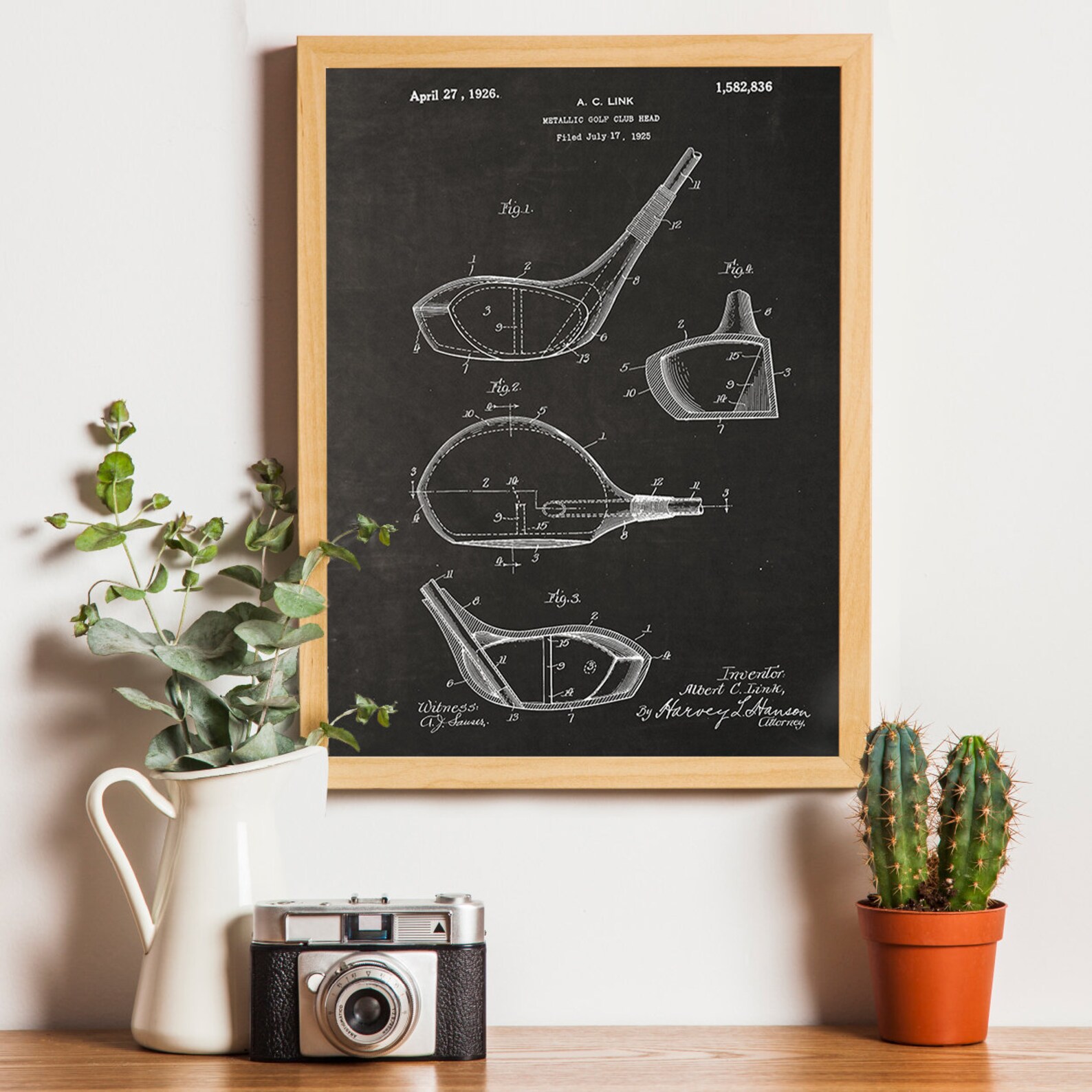 Golf Club Artwork, Metallic Golf Club, Golf Digital, Instant Download ...