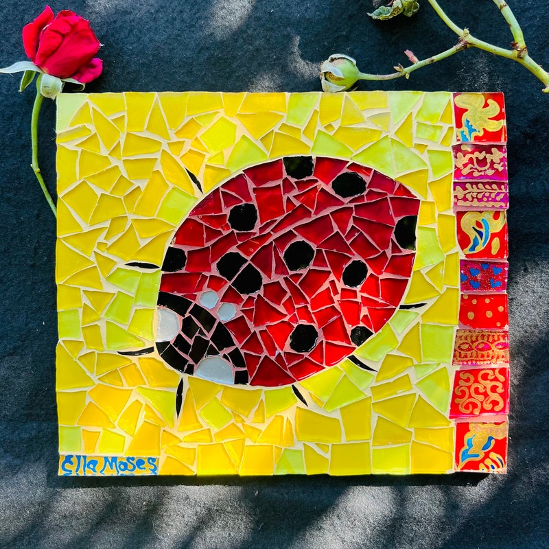 Ladybug Mosaic - Etsy