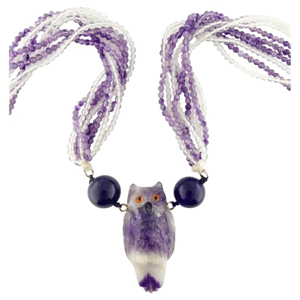 Amethyst Owl - Etsy
