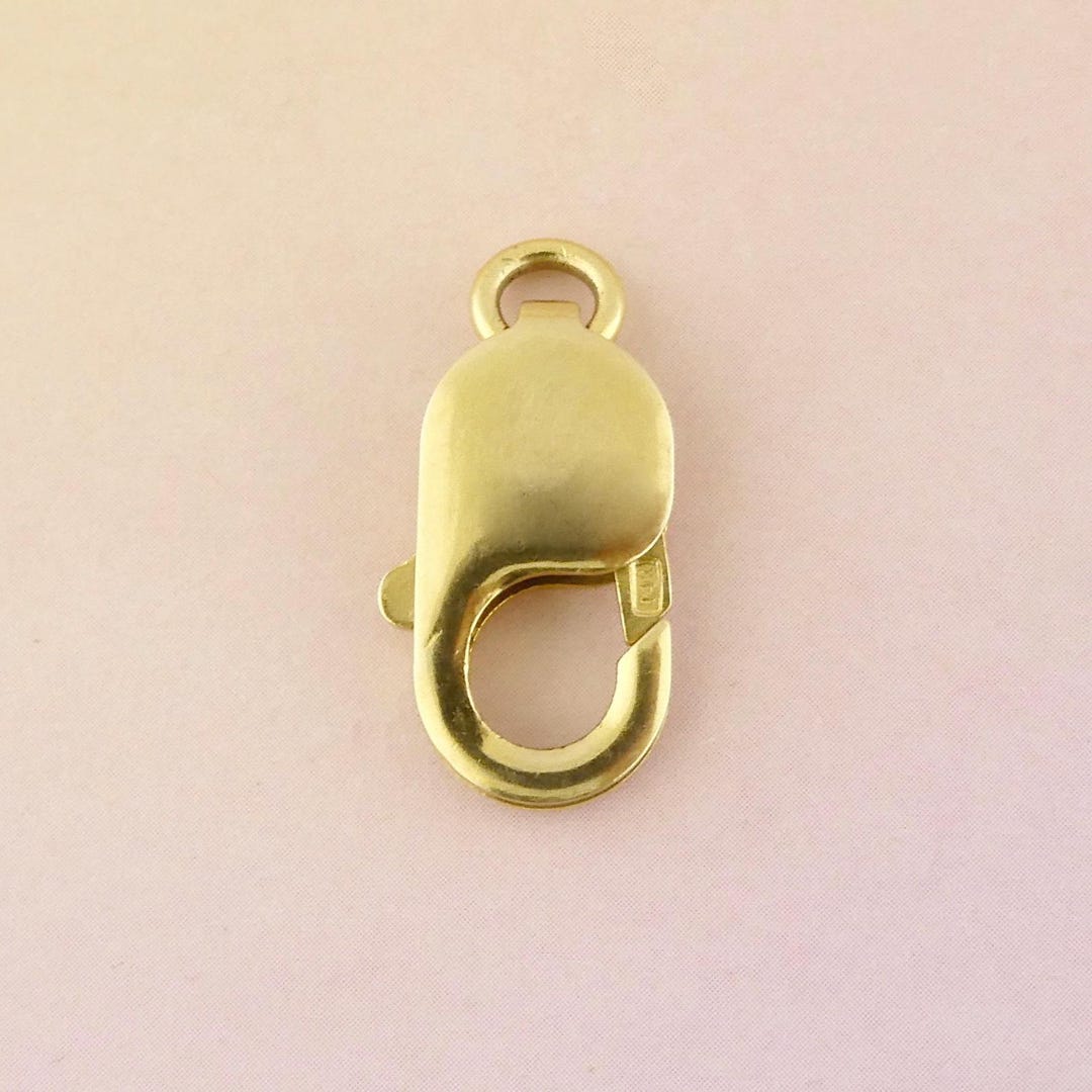Vintage 14K Yellow Gold Large 21mm Lobster Clasp Chain Connector or ...