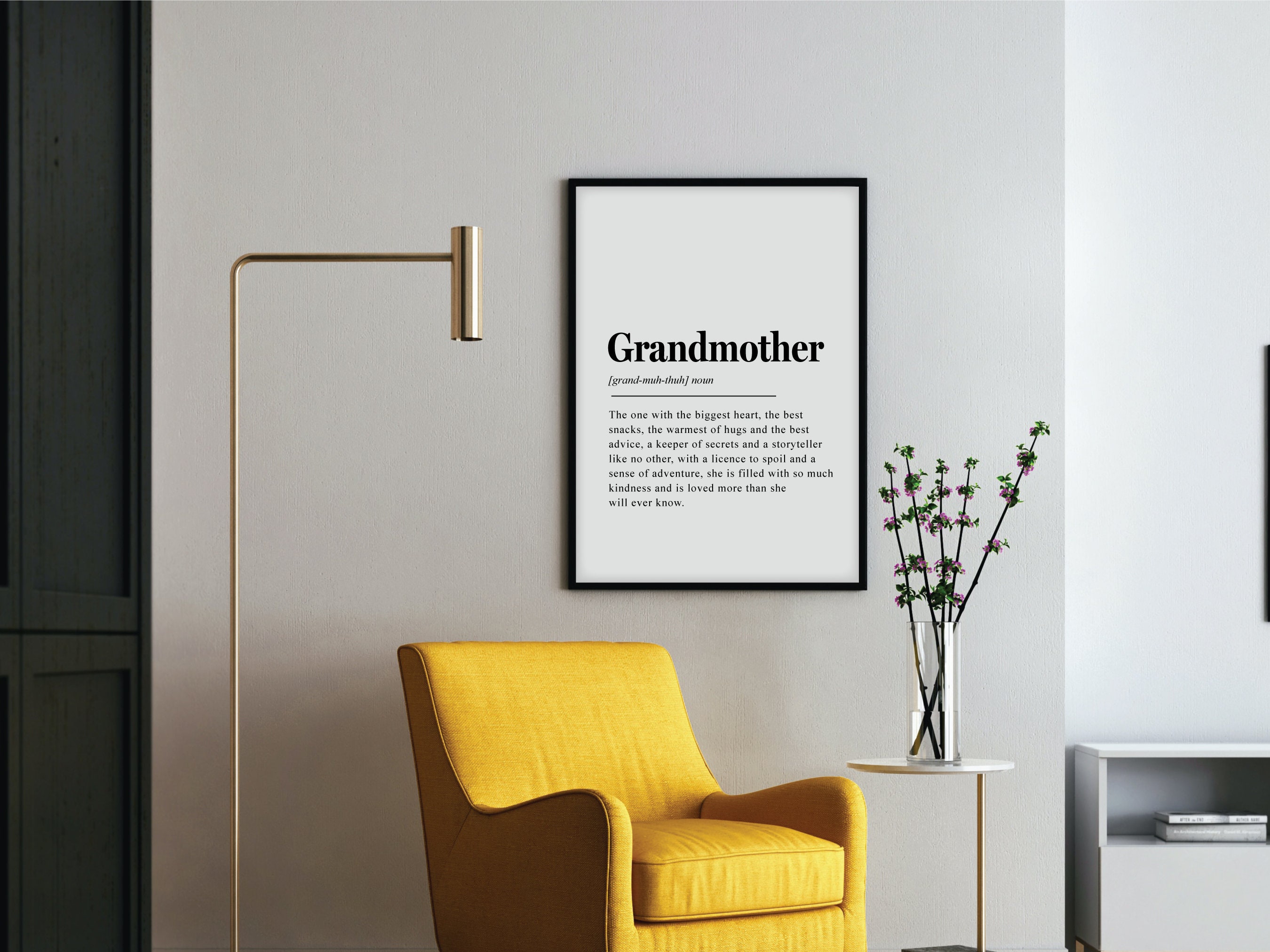 Grandmother Definition Print: Sentimental Home Decor Gift - Etsy