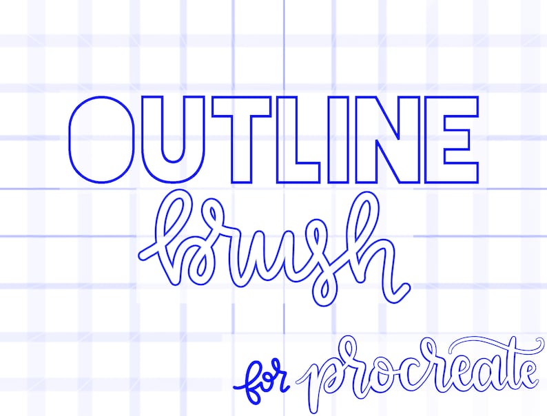Outline Brushes for Procreate Digital Download - Etsy