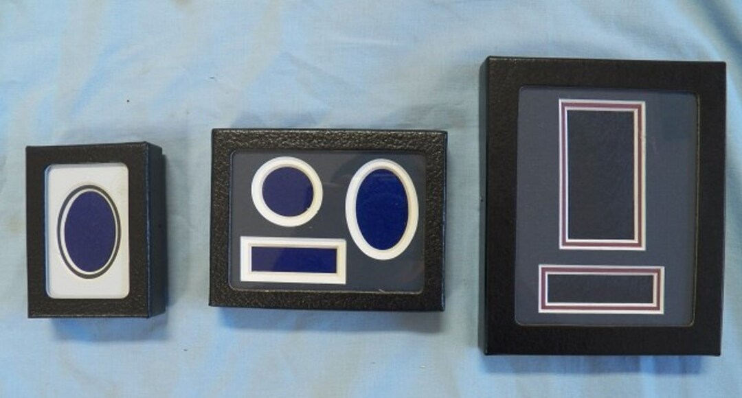 2"x3", 3"x4" or 4"x5" Mats in A Riker Case for Civil War Artifacts or ...