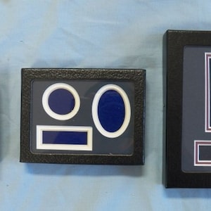 2"x3", 3"x4" or 4"x5" Mats in A Riker Case for Civil War Artifacts or ...