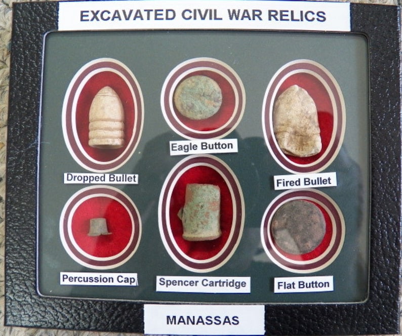 Nice Matted Set of 6 Identified Excavated Civil War Relics - Etsy