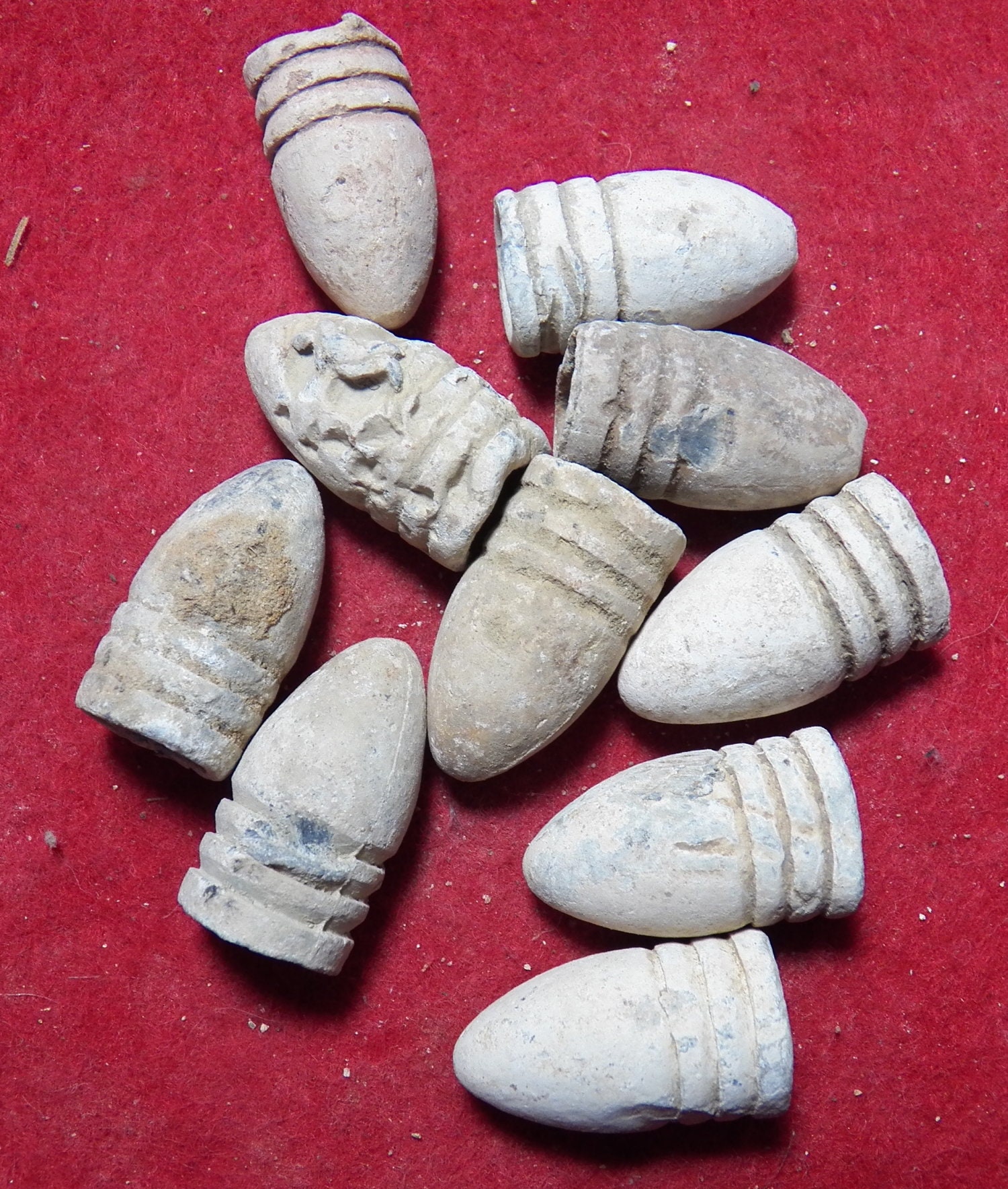 10 Excavated Slightly Damaged Civil War .58 Cal. 3-ring Bullets - Etsy