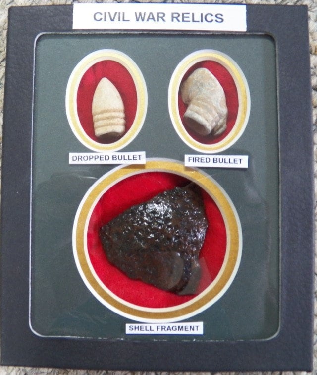 Excavated Civil War Artillery Shell Fragment and Bullets in - Etsy