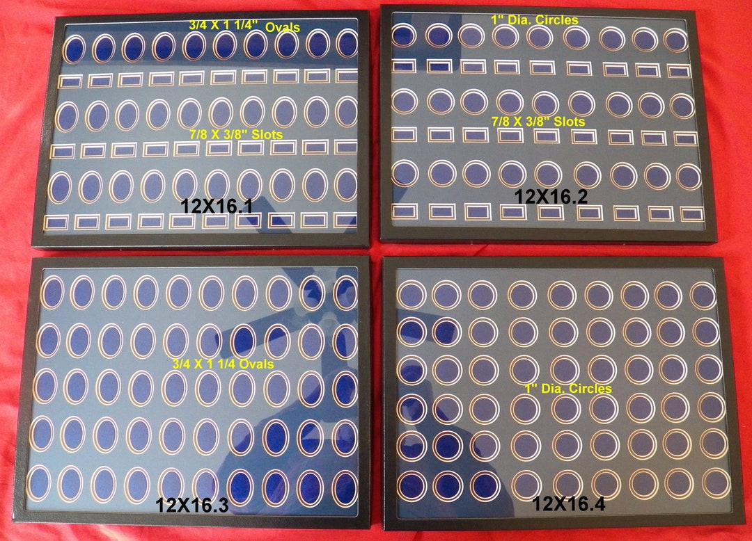 12"x16" Double Mat in 12" X 16" Riker Display Case for Civil War ...