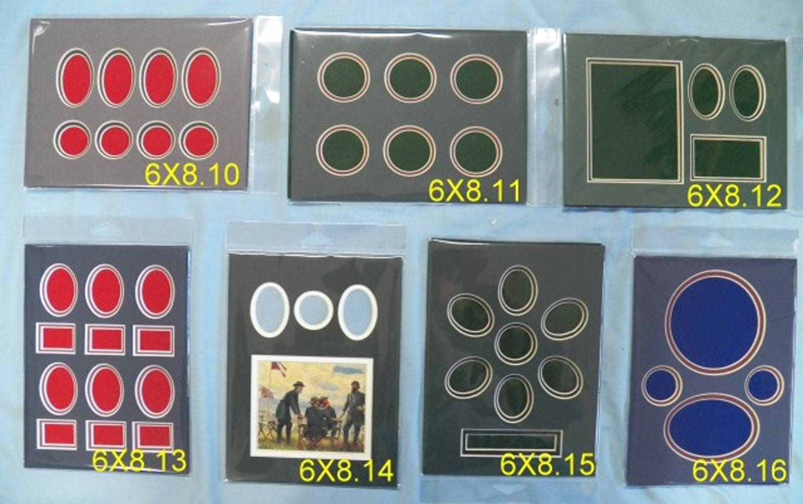 6"x8" Mats in Riker Display Case for Civil War Artifacts or Other ...