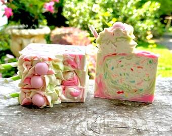 Happy Birthday Cake Handcrafted Soap, Glycerin Soap, Birthday Gift Soap ...