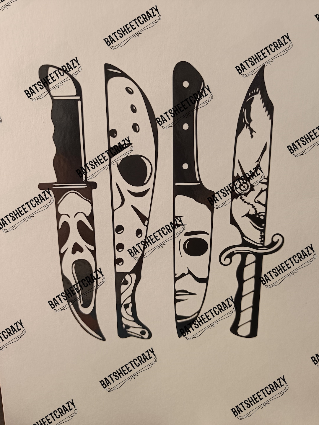 Scary / Horror Movie Knives with Horror Characters Reflections - Etsy ...