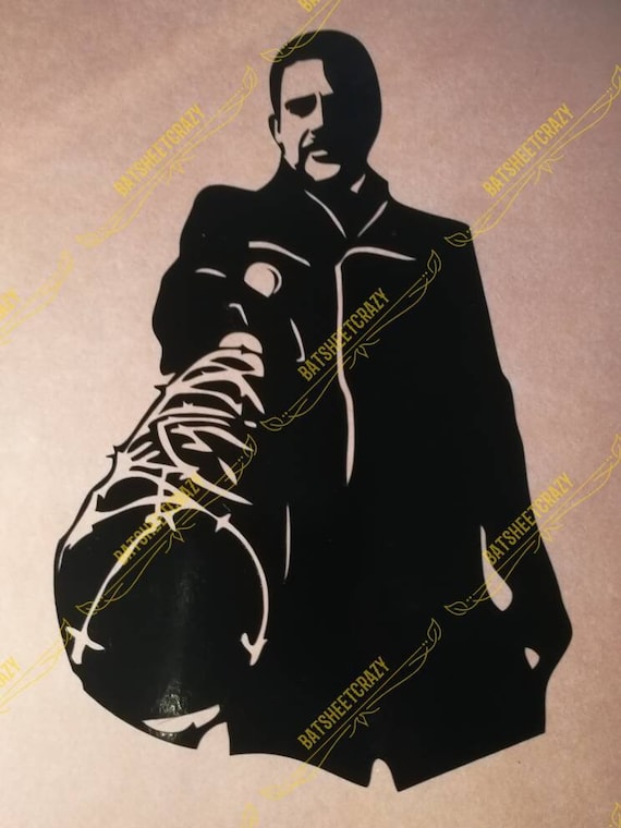 The Walking Dead Negan and Lucille Adhesive Vinyl Decal for | Etsy