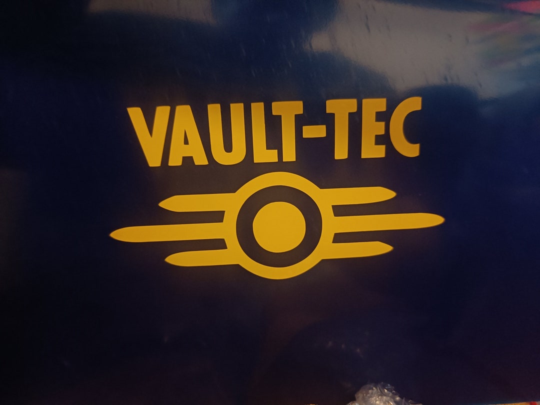 Fallout Inspired 'vault-tec' Logo Adhesive Glossy Vinyl Decal for Car ...