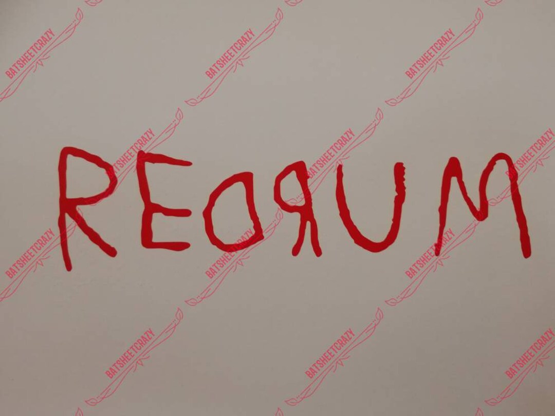 The Shining Redrum/murder Adhesive Vinyl Decal for Car/laptop/wall ...