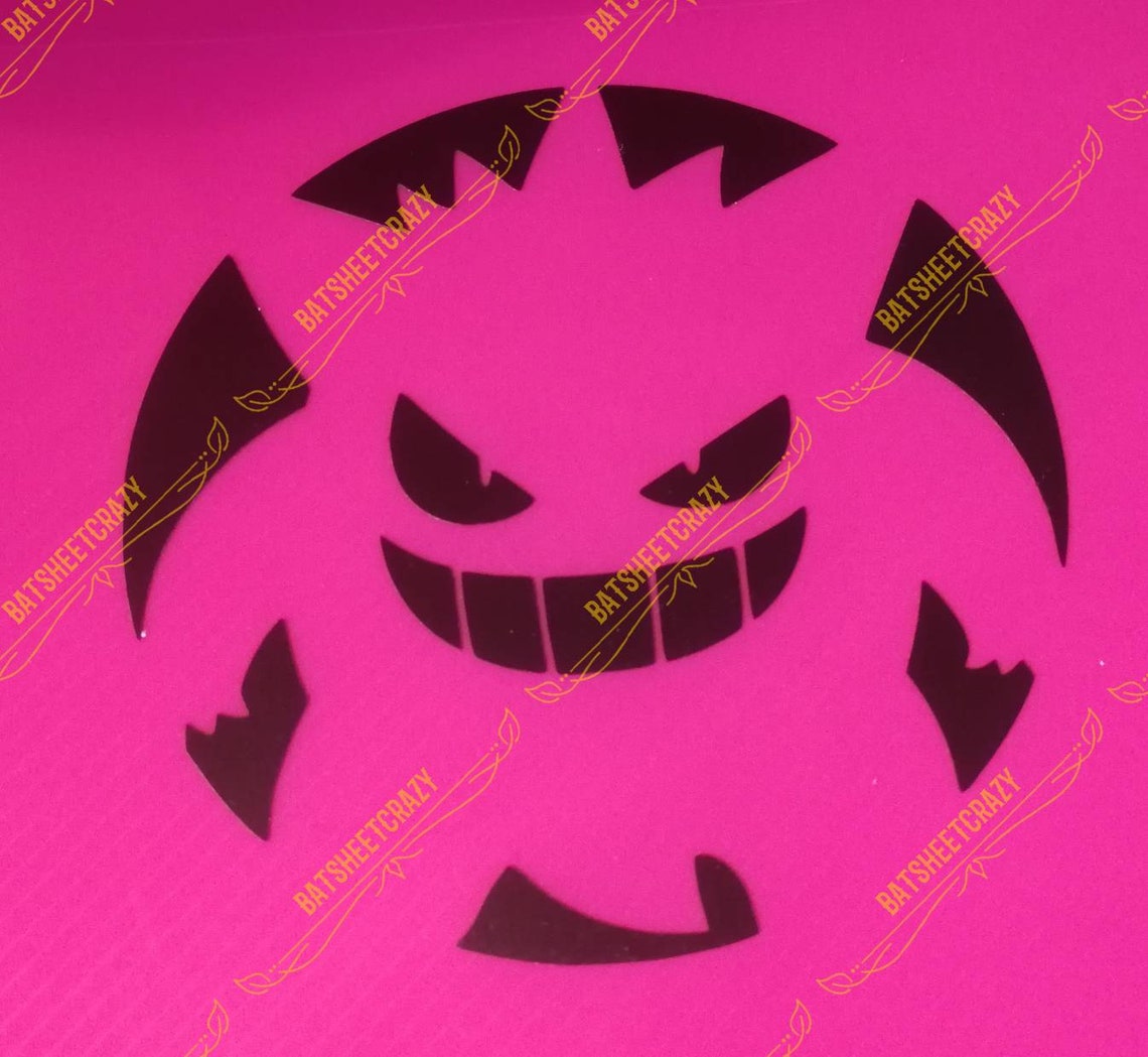 Pokemon Gengar Adhesive Vinyl Decal for Car/laptop/wall/folder | Etsy
