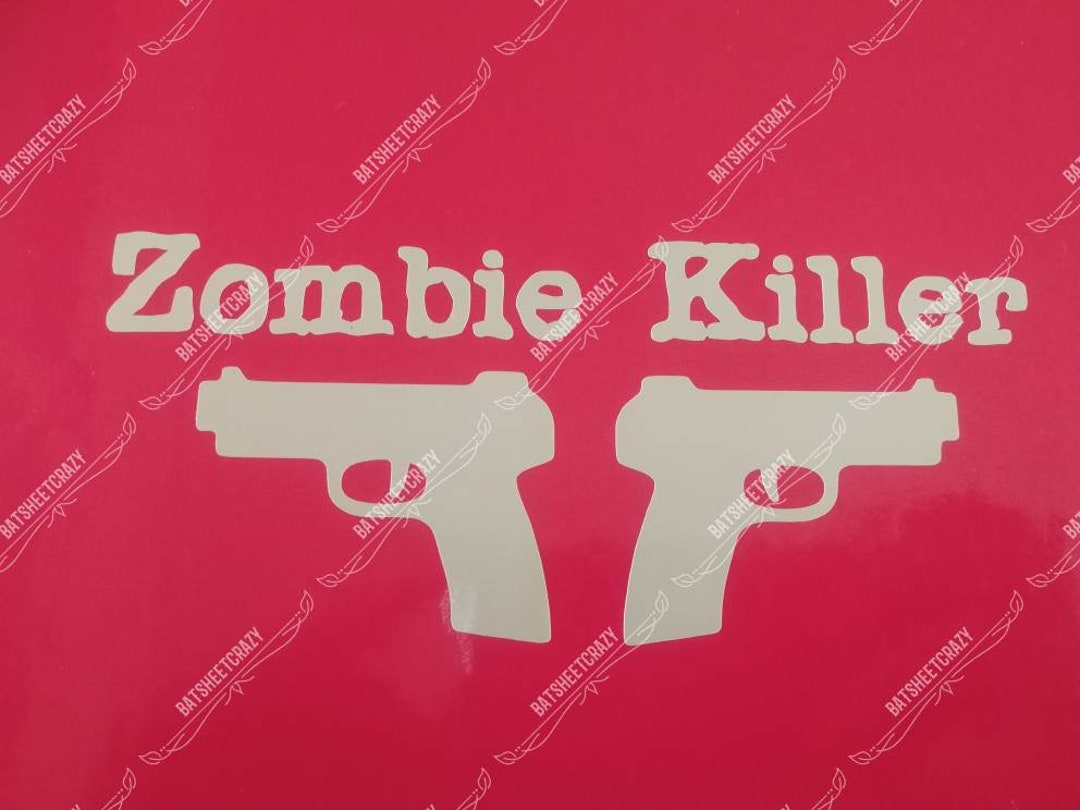 Zombie Killer With Guns Adhesive Vinyl Decal for Car/bike/wall/ipad ...