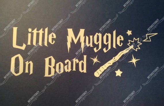 Harry Potter little Muggle on Board With Magic - Etsy UK