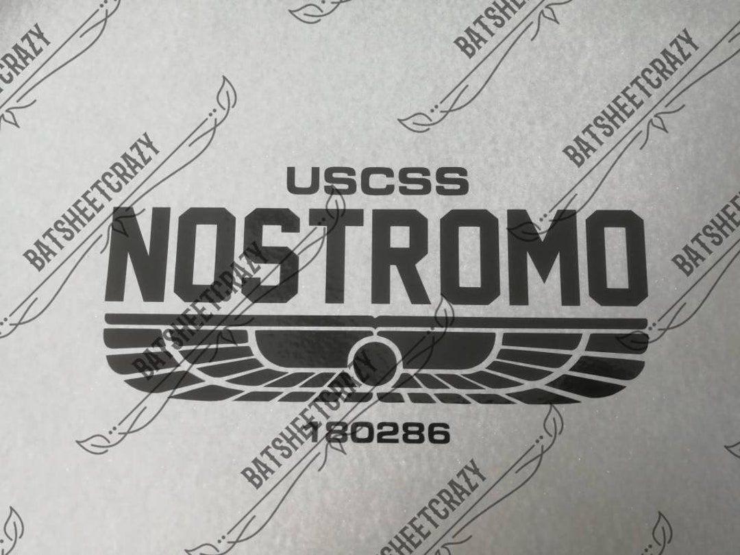 1970's Sci Fi Horror Film Alien USCSS Nostromo Ship Adhesive Vinyl ...