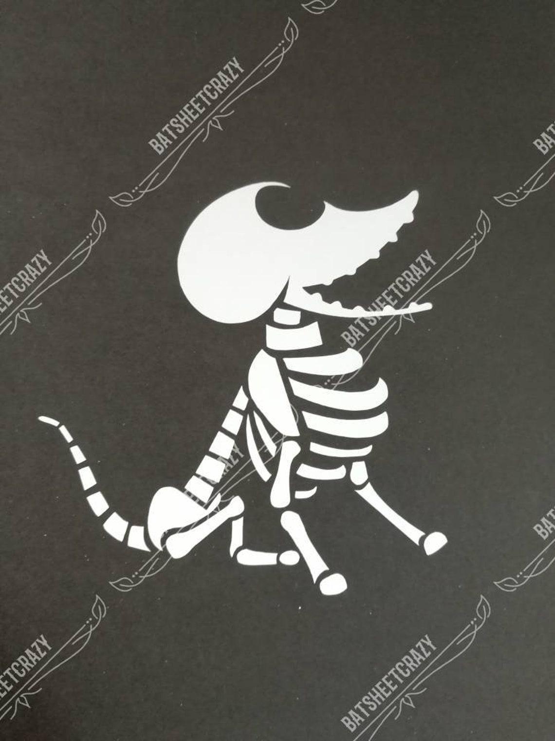 Tim Burton Corpse Bride Scraps the Dog Skeleton Adhesive Vinyl - Etsy