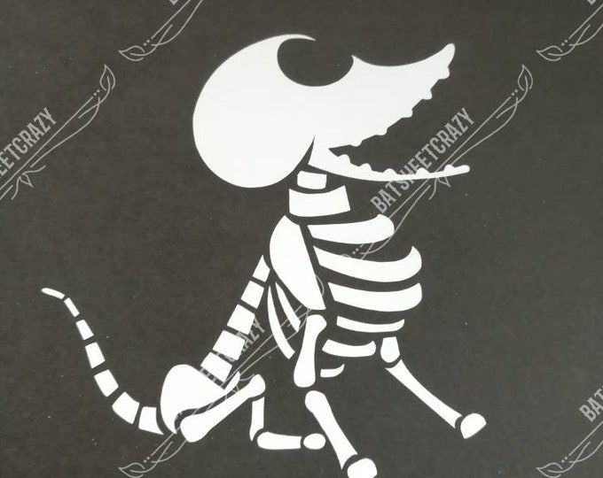 Tim Burton Corpse Bride Scraps the Dog Skeleton Adhesive Vinyl Decal ...