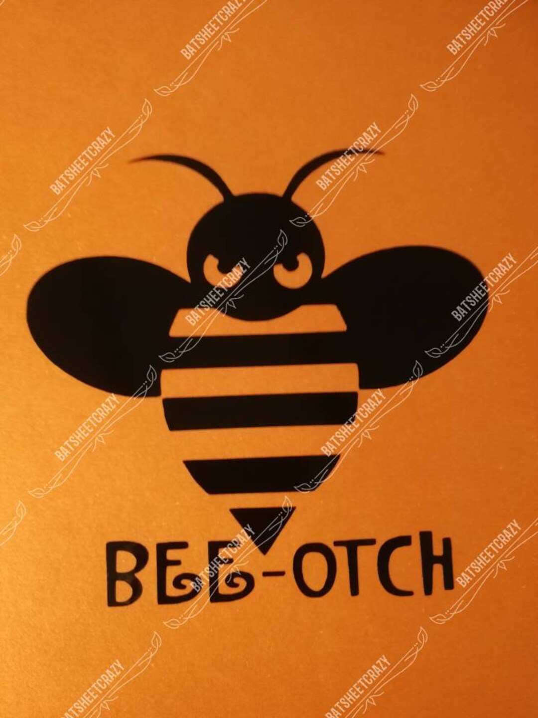 Transformers Bumblebee "bee-otch" Bee Adhesive Vinyl Decal for Car ...