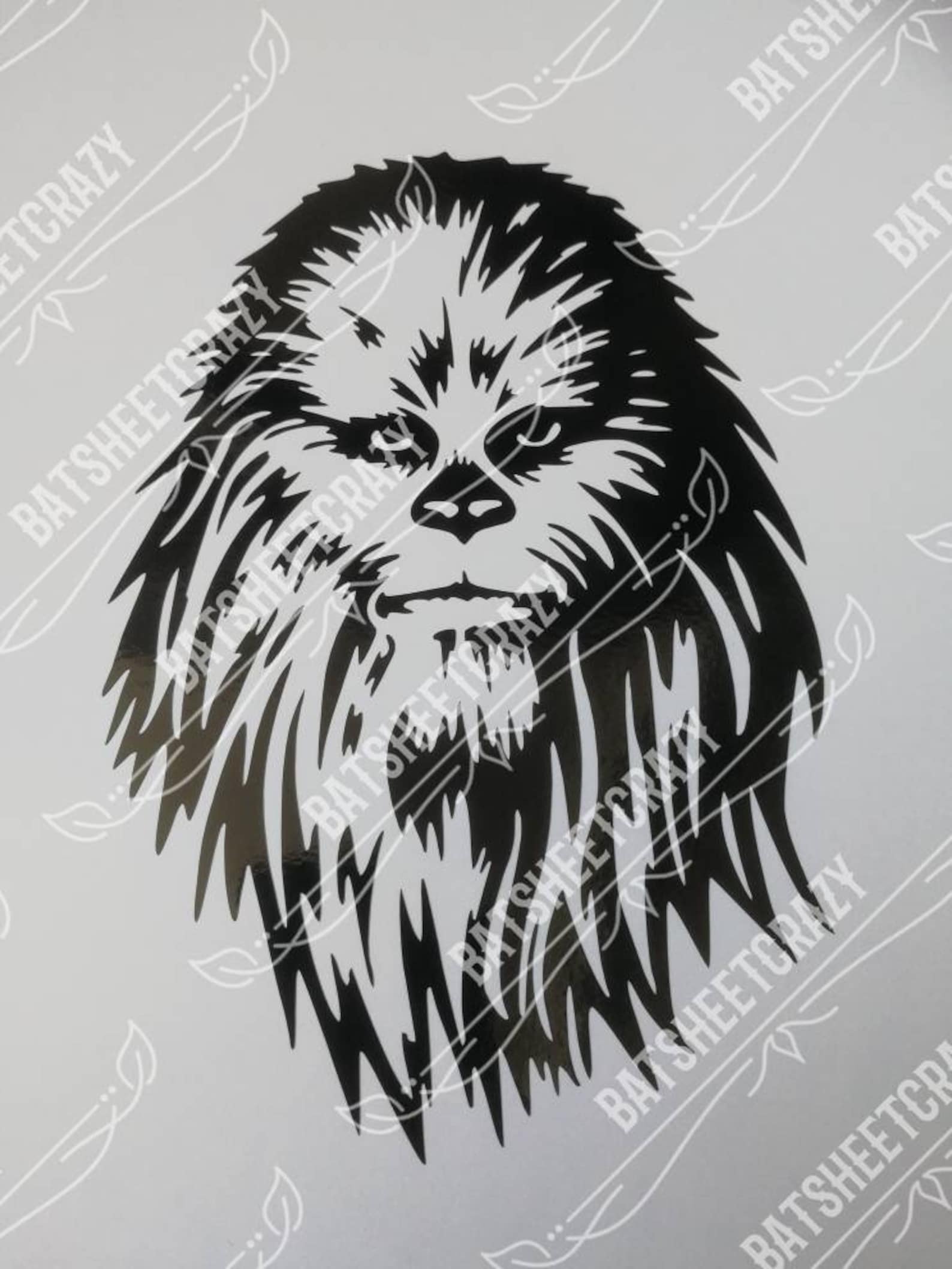 Star Wars Realistic Chewbacca Face Adhesive Vinyl Decal for - Etsy