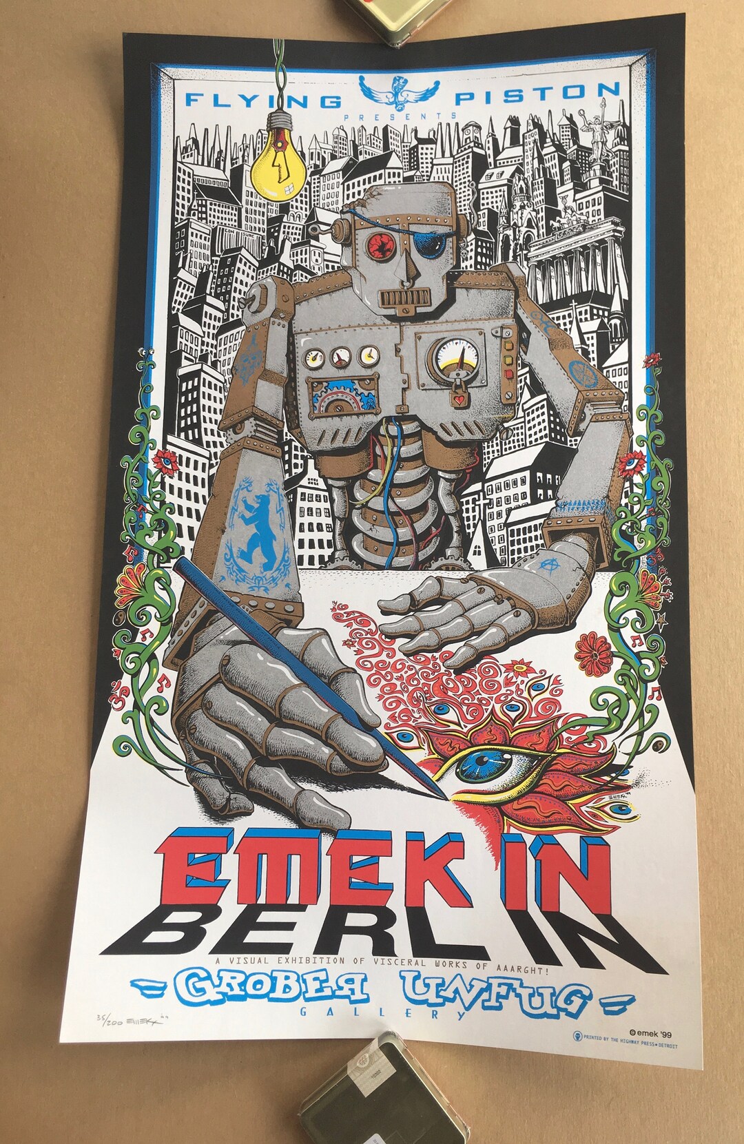 Emek in Berlin Poster, Emek 1999, Signed, Numbered - Etsy