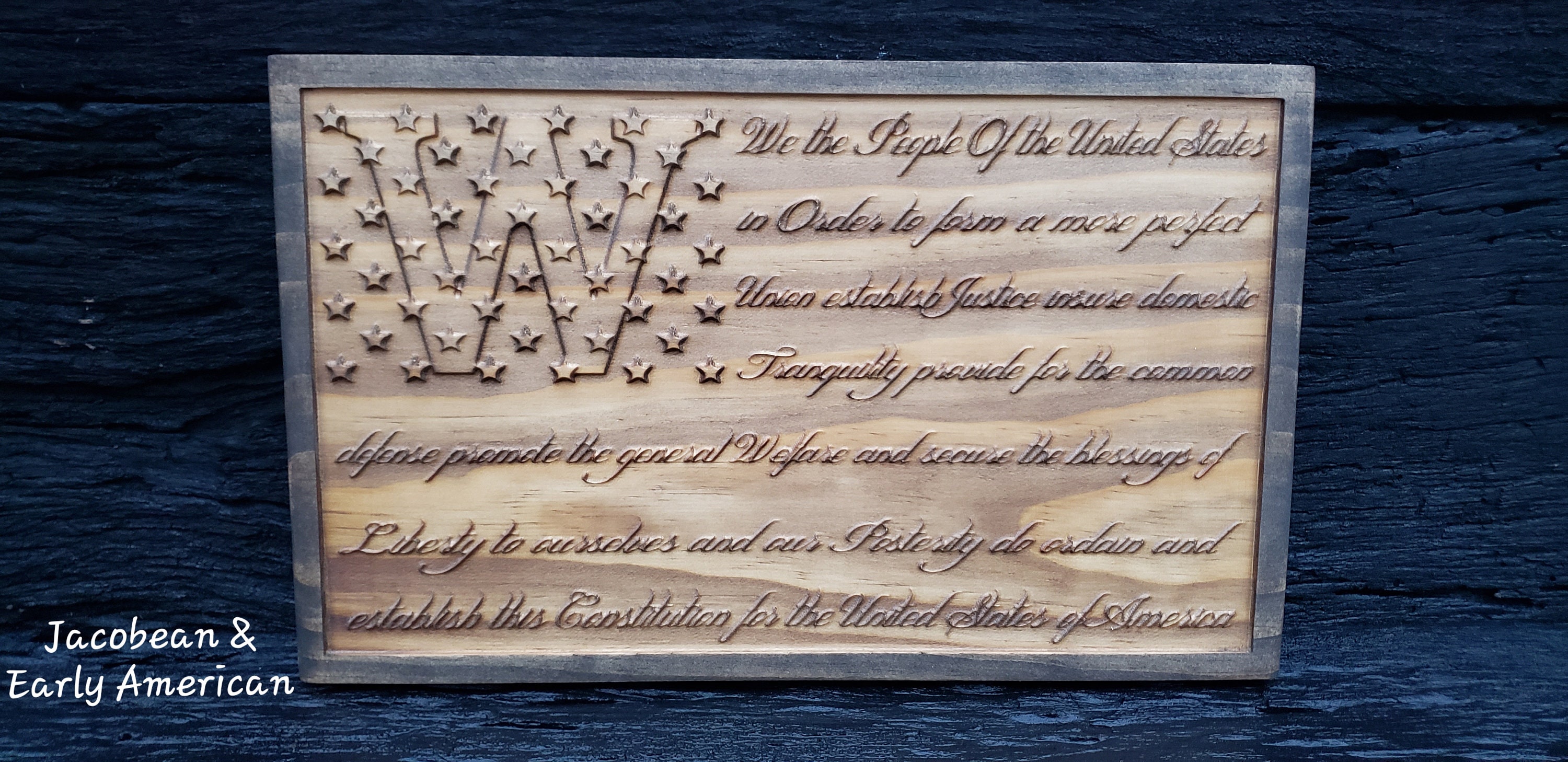 Constitution American Flag With Stars | Etsy