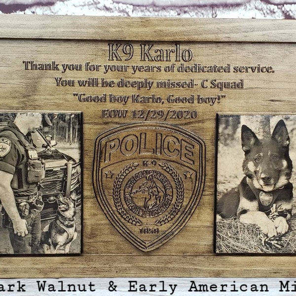 Police Officer Memorial Plaque - Etsy