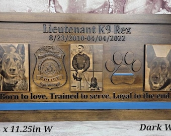 K9 Memorial Plaque - Etsy