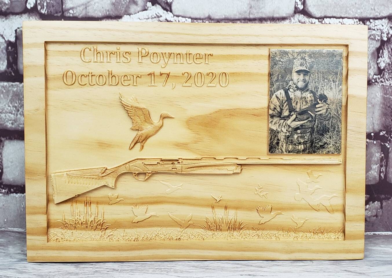 CUSTOMIZABLE HUNTING PLAQUE Duck Hunting Shotgun Gun Decor | Etsy