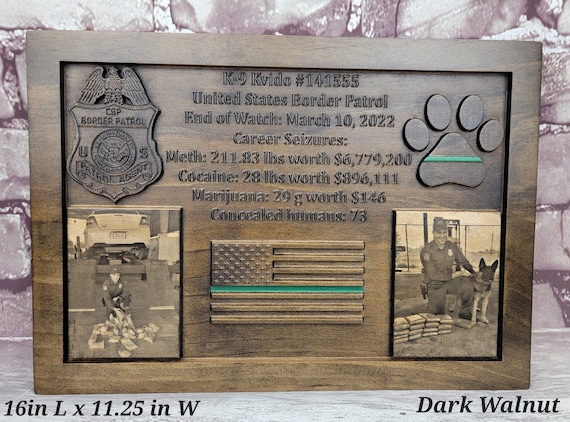 Customizable Border Patrol Plaque Retirement Plaque - Etsy