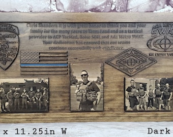 Customizable Law Enforcement Retirement Plaque With Painted | Etsy