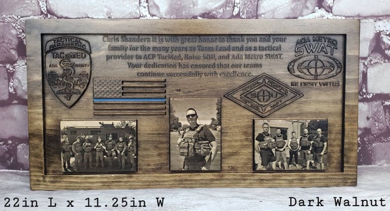 Customizable Law Enforcement Retirement Plaque With Painted - Etsy