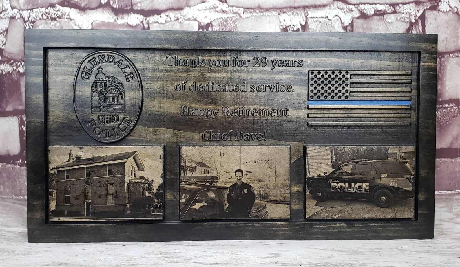Customizable Law Enforcement Retirement Plaque | Etsy