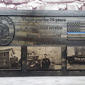 Customizable Law Enforcement Retirement Plaque | Etsy