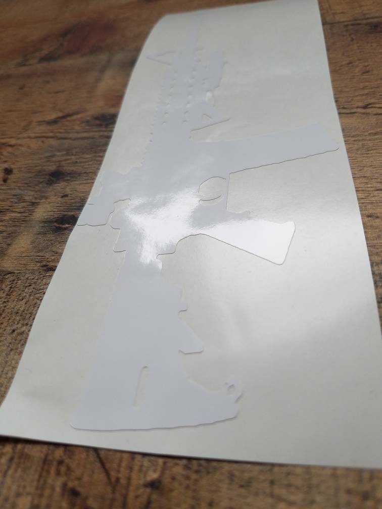 AR-15 VINYL DECAL for Car or Walls Custom Vinyl Decals Gun - Etsy