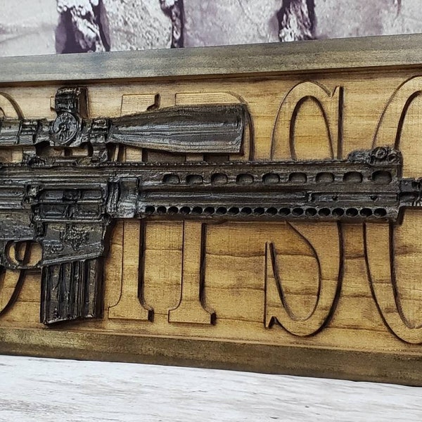 Sniper Rifle Sign - Etsy